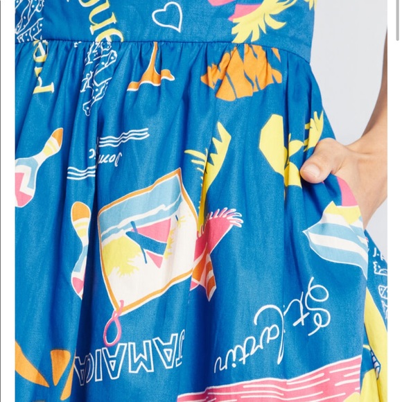Modcloth | Dresses | Nwt Modcloth Caribbean Travel Dress | Poshmark